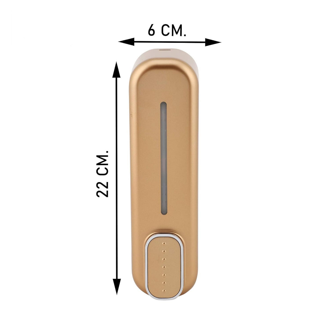 RITZYA Wall Mounted Oval Shaped Soap Dispenser ( Gold )